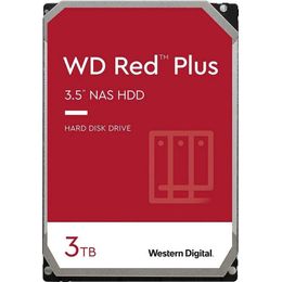 Western Digital WD Red Plus 3TB HDD-NAS-Festplatte (3TB) 3,5", rot|schwarz