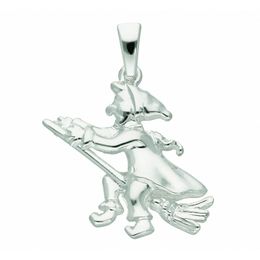 Adelia´s Adelia´s Kettenanhänger Damen Silberschmuck 925 Silber Anhänger Hexe, 925 Sterling Silber Silberschmuck für Damen, silberfarben