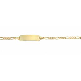 Adelia´s Adelia´s Goldarmband Damen Goldschmuck 333 Gold Figaro Armband 14 cm, 333 Gold Figarokette Goldschmuck für Damen, goldfarben