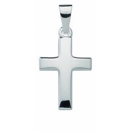 Adelia´s Adelia´s Kettenanhänger 925 Silber Kreuz Anhänger, Silberschmuck für Damen & Herren, silberfarben