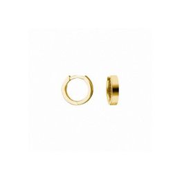 ONE ELEMENT Paar Creolen Ohrringe Creolen aus 585 Gelbgold Ø 12,0 x 2,0 mm, Damen Gold Schmuck, goldfarben