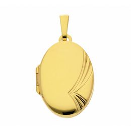 Adelia´s Adelia´s Kettenanhänger Damen Goldschmuck 333 Gold Medaillon Anhänger, 333 Gold Goldschmuck für Damen, goldfarben