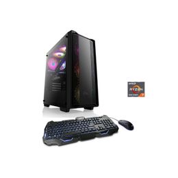 CSL HydroX V28331 Gaming-PC (AMD Ryzen 7 7800X3D, GeForce RTX 4070, 32 GB RAM, 1000 GB SSD, Wasserkühlung), schwarz