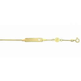 Adelia´s Adelia´s Goldarmband 333 Gold Flach Panzer Armband Mit Motiven 14 cm Ø 1,4 mm, Goldschmuck für Damen, goldfarben