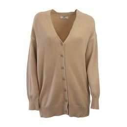 Influencer Strickjacke Damen Gr&ouml;&szlig;e L camel