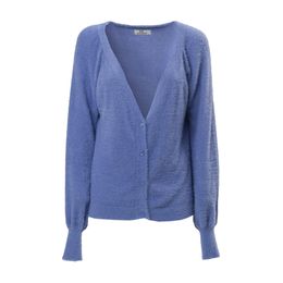 Influencer Strickjacke Damen Gr&ouml;&szlig;e L blau