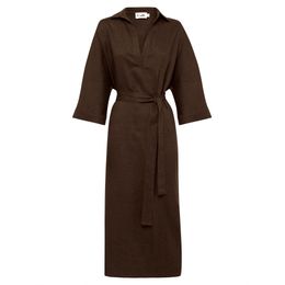 Calli Blusenkleid 'DOM' Damen Gr&ouml;&szlig;e 46 braun Winterkleid