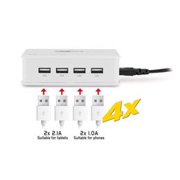 Caliber PS46 USB Splitter Universal, Weiss