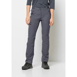 Funktionshose Jack Wolfskin "GEIGELSTEIN PANTS W" Gr. 38, Normalgrößen, grau (dolphin) Damen Hosen Funktionshosen