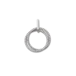 ONE ELEMENT Kettenanhänger Zirkonia Kreis Anhänger aus 925 Silber, Damen Silber Schmuck Kreis, silberfarben