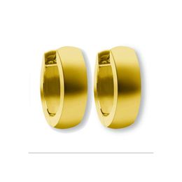 ONE ELEMENT Paar Creolen Ohrringe Creolen aus 333 Gelbgold Ø 12,0 x 4,0 mm, Damen Gold Schmuck, goldfarben