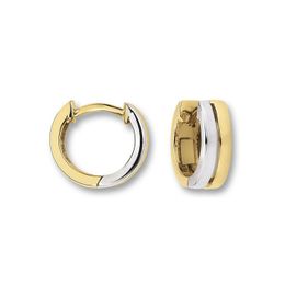 ONE ELEMENT Paar Creolen Ohrringe Creolen aus 333 Gelbgold, Damen Gold Schmuck, goldfarben