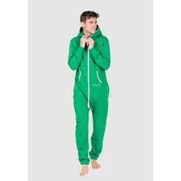 Moniz Jumpsuit mit kuscheligem Komfort, grün|weiß