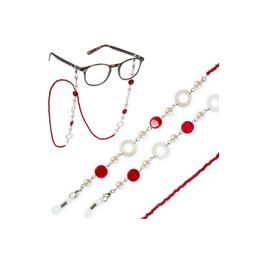 FEFI Brillenkette "ELLA" mit echtem Perlmutt und synth. Perlen