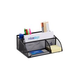 Relaxdays Organizer Schreibtischorganizer 5 Ablagen Metall