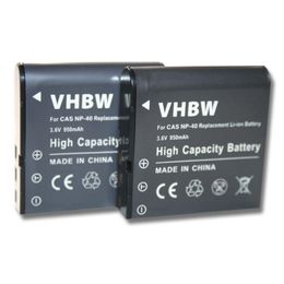 vhbw Ersatz für Casio NP-40 für Kamera-Akku Li-Ion 950 mAh (3