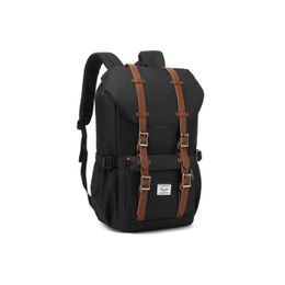 TAN.TOMI Freizeitrucksack Rucksack Groß Damen Herren Freizeitrucksack im Retro Design Reiserucksack mit 15" Notebook Fach Lässiger Tagesrucksack viele Fächer Wanderrucksack Schulrucksack Schultasche