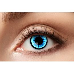 Eyecatcher Jahreslinsen Engel blaue Kontaktlinse mit Minus Sehstärken