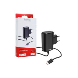 Hama Lightning Schnell Ladegerät 5W 1A 5V Schwarz Smartphone-Ladegerät (Ladekabel Netzteil passend für Apple iPhone iPod etc)