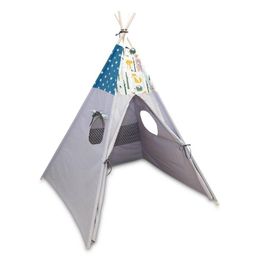 ULLENBOOM ® Spielzelt Tipi-Zelt für Kinder Waldtiere Petrol