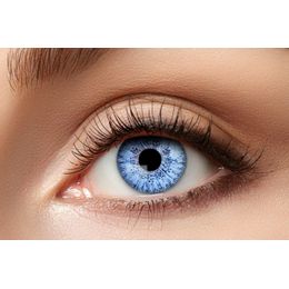 Eyecatcher Jahreslinsen Natürlich Blaue Kontaktlinse mit Minus Sehstärken