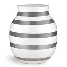 KÄHLER DESIGN Kähler Dekovase Vase Omaggio Silber (20cm)