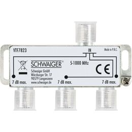 Schwaiger SAT-Verteiler VTF7823 531 (verteilt ein Signal auf drei Teilnehmer)