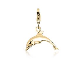 NENALINA Charm-Einhänger Charm Delfin Tier Anhänger 925 Silber