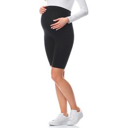 Be Mammy Umstandsleggings Kurze Umstandsleggings aus Baumwolle BE20-228 (1-tlg) elastischer Bund