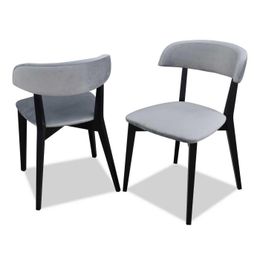 JVmoebel Stuhl Luxus Esszimmerstuhl Stuhl ohne Armlehne Esszimmer Design Textil Neu