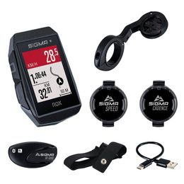 Sigma Fahrradcomputer Rox 11.1 Evo Sensor Set GPS Bike Computer Navi Fahrradtacho Komoot