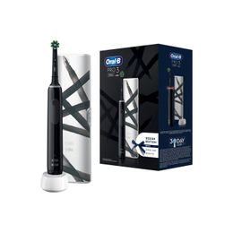 Oral-B Elektrische Zahnbürste Pro 3 + Reiseetui Streifen Design