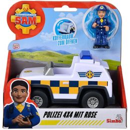 Simba Spielzeug-Polizei Fahrzeug Feuerwehrmann Sam Junior Polizei 4x4 Rose Figur 109252508