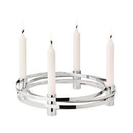 EDZARD Adventskranz Avia, (30 cm) Kerzenhalter für Stabkerzen