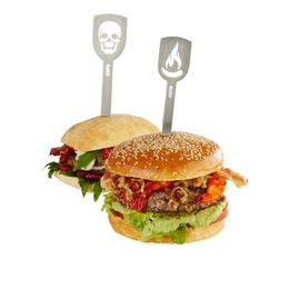 Gefu Grillspieß Burger Spieße Set TORRO 2 Flamme Fleischspieße Ede