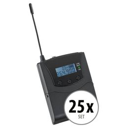Beatfoxx Silent Guide V2 SDR-BP30 Bodypack-Receiver Funk-Kopfhörer (Stereo Funk-Empfänger mit 3 empfangbare Kanäle