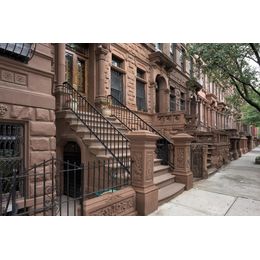 papermoon Fototapete "Harlem New York" Tapeten Gr. B/L: 4,5 m x 2,8 m, Bahnen: 9 St., bunt (mehrfarbig) Fototapeten
