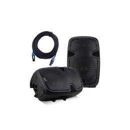 McGrey P212 MA Aktive und Passive PA-Boxen Set Party-Lautsprecher (Bluetooth