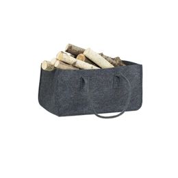 Relaxdays Holztragetasche Kaminholztasche aus Filz