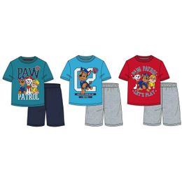 PAW PATROL Pyjama 3x PAW PATROL Shorty Kinder Pyjama kurzer Schlafanzug Kinderpyjama Jungen + Mädchen 3 STÜCK Gr. 98 104 110 116 128