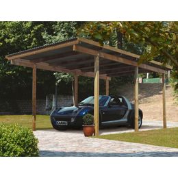 Einzelcarport Karibu "Eco 1" Carports Gr. H: 206 cm, braun Carports