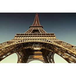 Acrylglasbild queence "Eiffelturm" Bilder Gr. B/H/T: 150 cm x 100 cm x 2,4 cm, goldfarben Acrylglasbilder