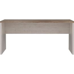 Schreibtisch FORTE "Duro" Tische Gr. B/H/T: 160 cm x 72,2 cm x 80 cm, weiß (pinie weiß, eiche antik, pinie antik) Schreibtische