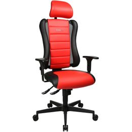Bürostuhl Topstar "Sitness RS" Stühle schwarz (schwarz, rot) Drehstühle