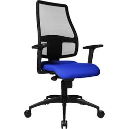 Bürostuhl Topstar "Syncro Net" Stühle schwarz (schwarz, blau) Drehstühle