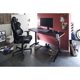 Gaming-Tisch MCA furniture "Gaming Tisch" Tische Gr. B/H/T: 140 cm x 75 cm x 65 cm, schwarz (schwarz, schwarz, sicherheitsglas) Gamingtische