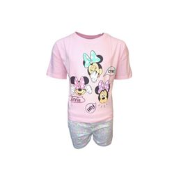 Disney Minnie Mouse Schlafanzug Minnie Maus (2 tlg) Mädchen Pyjama kurz