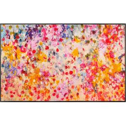 Fußmatte wash+dry by Kleen-Tex Teppiche Gr. B/L: 75 cm x 120 cm, 7 mm, 1 St., pink (pink, gemustert) Fußmatten gemustert