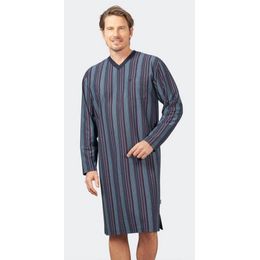 Hajo Nachthemd Herren Nachthemd mit langem Arm (1-tlg) Klima Komfort