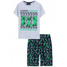 Minecraft Pyjama Minecraft Kinder kurzer Schlafanzug Jungen + Mädchen